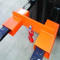 China Orange 1 Ton Forklift Lifting Hook 1000KGS Forklift Hook Attachment for sale