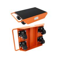 China Orange 1000kg Steerable Shifting Skate SC104 OEM Metal Fabrication for sale