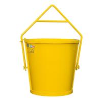 China 60L Hoist Tipping Bucket Concrete Equipment Parts Customized Yellow for sale