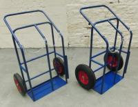 China Metal Fab Oxygen Acetylene Cart 2 Wheel Propane Tank Dolly for sale
