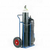 China Metal Fab Oxygen Acetylene Cart 2 Wheel Propane Tank Dolly for sale