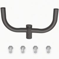 China 180 Degree Bullhorn Light Pole Bracket 5in Bull Horn Mounting Bracket for sale