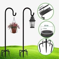 China 5 Prong Outdoor Shepherds Hook Heavy Duty Shepherds Hook For Bird Feeders for sale