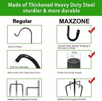 China 5 Prong Outdoor Shepherds Hook Heavy Duty Shepherds Hook For Bird Feeders for sale