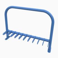 China Sheffield Single Sided Scooter Parking Rack Hardware Fabrication E Scooter Rack for sale
