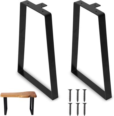 China Trapezoid 19 Inch Table Legs Modern Metal Table Legs For Bench for sale