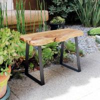 China Trapezoid 19 Inch Table Legs Modern Metal Table Legs For Bench for sale