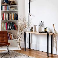 China 4PCS 28 Inch Steel Table Legs DIY Modern Furniture Legs Metal for sale