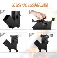 China Carbon Steel Fabrication Rocket Stove Metal Fab Products Customized for sale