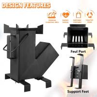 China Carbon Steel Fabrication Rocket Stove Metal Fab Products Customized for sale
