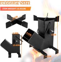 China Carbon Steel Fabrication Rocket Stove Metal Fab Products Customized for sale