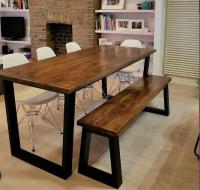 China TRAPEZIUM SHAPED BENCH LEGS WITH TOP SUPPORT BAR for sale