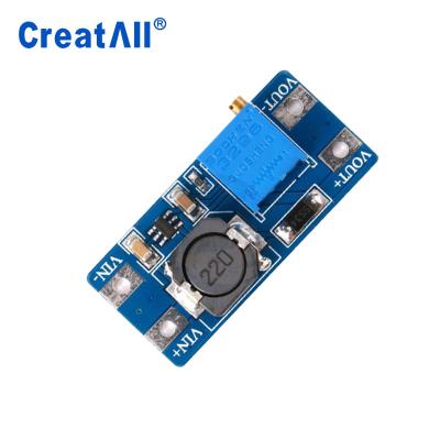 China MT3608 2A DC-DC increasing voltage Board Wide Voltage Input 2/24V Lto 5/9/12/28V adjustable  power module for sale