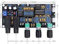 China PT2399 NE5532 Microphone Amplifier Board with DC12-24V Working Voltage for Stereo Audio Amplification for sale
