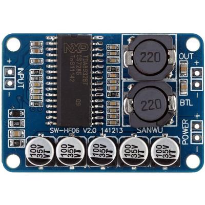 China TDA8932 35W Digital Power Amplifier Module with High Efficiency and 4/6/8 Ohm Speaker Impedance for sale