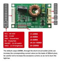 China CA-233 LED Backlight Driver Board 55-255V output constant current for sale