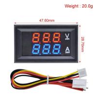 China DC 0-100V 10A Digital Volt Amp Meter Ac 0.28