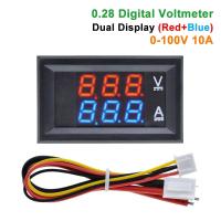 China DC 0-100V 10A Digital Volt Amp Meter Ac 0.28