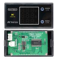 China LCD Digital Wattmeter Voltmeter Ammeter DC 0-100V 10A 1000W for sale