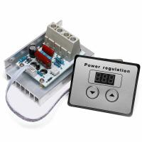China AC 220V 10000W SCR Voltage Regulator Speed Controller Dimmer Thermostat for Electric Furnace for sale