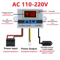 China XH-W3005 DC 12V-220V 10A Digital Humidity Controller 0-99 RH Range Monitoring System for sale