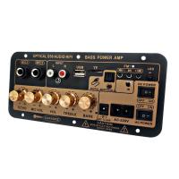 China D50 100W Power Output Amplifier Board with Optical Audio Input and Adjustable High Low Tones Bluetooth AMP for sale