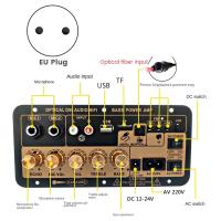 China D50 100W Power Output Amplifier Board with Optical Audio Input and Adjustable High Low Tones Bluetooth AMP for sale