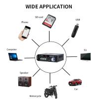 China 120W LDZS AV-298BT Stereo Audio Amplifier with Wireless BT 2.0 and HIFI Sound Quality for sale