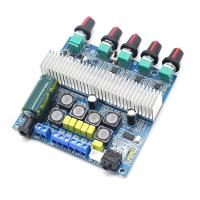 China 2.1 HiFi Amplifier Bluetooth 5.0 Audio Board with 2*50W+100W Output and DC12~24V Power Supply for sale
