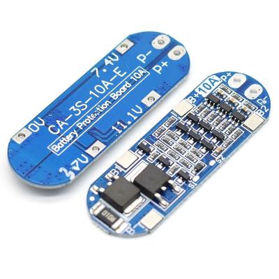 China 3S 10A Li-Ion Lithium Battery 18650 Charger BMS Battery Protection Board 11.1V 12.6V for sale