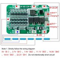 China CA-6S-12A-E 24V PCB BMS Protection Board For 6 Pack 18650 Li Ion Lithium Battery Module for sale