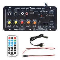 China D10 BT Amplifier Audio Board with 200W Peak Power Bluetooth 5.0 and Dual Microphone Input for Karaoke for sale