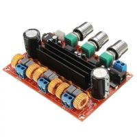 China 2.1 Channel Digital Amplifier Board with TPA3116D2 Chip 50Wx2 Output and 12V-24V Power Supply for sale