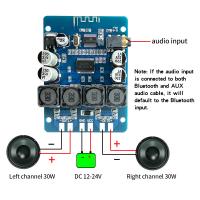 China TPA3118 DIY 30W Dual Channel Bluetooth 5.0 Stereo Amplifier Board for Home Audio Systems for sale
