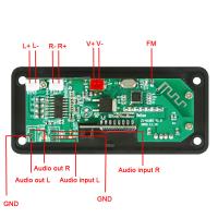 China 50W Bluetooth 5.0 Car Audio Amplifier Module with USB TF FM Radio and 5.0 Channels for sale