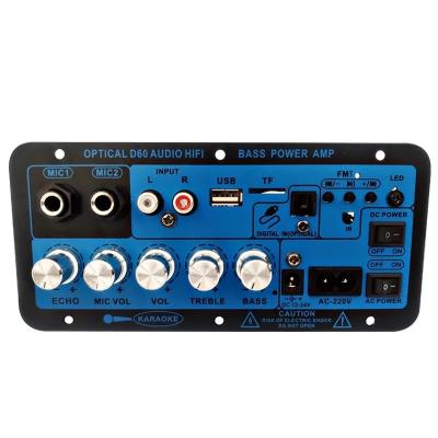 China D60 50W Subwoofer Amplifier Board with Bluetooth and Optical Audio Input for 12V/24V/220V Power for sale