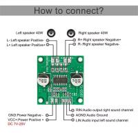 China 2*40W Mini Amplifier Module with DC 5V-26V Power and CS8673E IC for sale