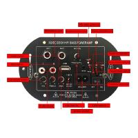 China D3OK HIFI Bass Power Home Amplifier Board with 2 Channels Bluetooth 4.2 and 12V 24V 220V Audio Amplifier Board for sale