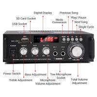 China 300W Digital HIFI Audio Stereo Power Amplifier with LCD Display and Bluetooth for sale