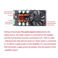 China 2X500W Class D Digital Stereo Power Amplifier Board 12V-48V for Car Karaoke Home Theater Subwoofer Speaker for sale