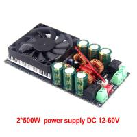China 2X500W Class D Digital Stereo Power Amplifier Board 12V-48V for Car Karaoke Home Theater Subwoofer Speaker for sale