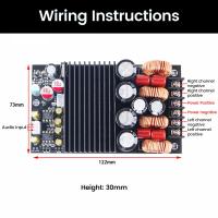 China TPA3255 Audiophile 300W Bi-Channel Stereo Module Digital Amplifier Board for Professional Audio for sale