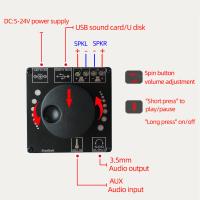 China 2x50W Dual Channel Digital Power Amplifier Board with BT 5.0 and HIFI Sound Quality for sale