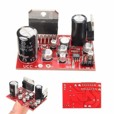 China Compact 50mm*33mm Amplifier Board with 38W+38W Output Power and DC9-17.5V Power Supply for sale