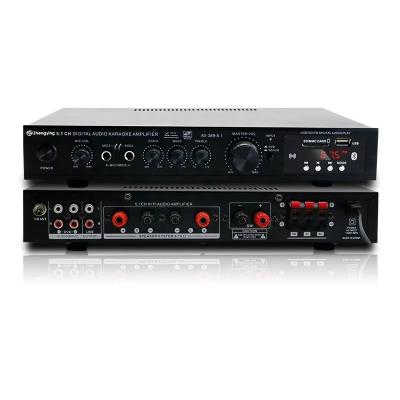 China KTV Home Theatre System Professional Amplifier Board with 2 Mic Inputs and LDZS 5.1 Channel Stereo Mixer for sale