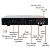 China KTV Home Theatre System Professional Amplifier Board with 2 Mic Inputs and LDZS 5.1 Channel Stereo Mixer for sale