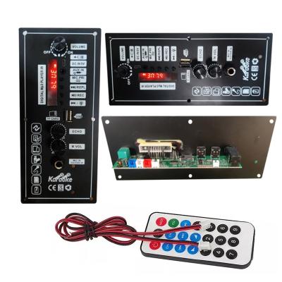 China 10W 20W Power Bluetooth Compatible Rechargeable Lithium Battery Amplifier Board with MP3 Player and Microphone for sale