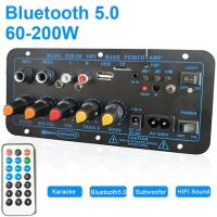 China D20 200W BT 5.0 Amplifier Board Car Stereo Amplifier with Dual Microphone and Subwoofer Support for sale