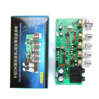 China OK339 Series Low Noise Amplifier Board with Reverb for Dual AC12-15v Power Amplifier Preamp for sale