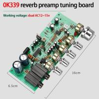 China OK339 Series Low Noise Amplifier Board with Reverb for Dual AC12-15v Power Amplifier Preamp for sale